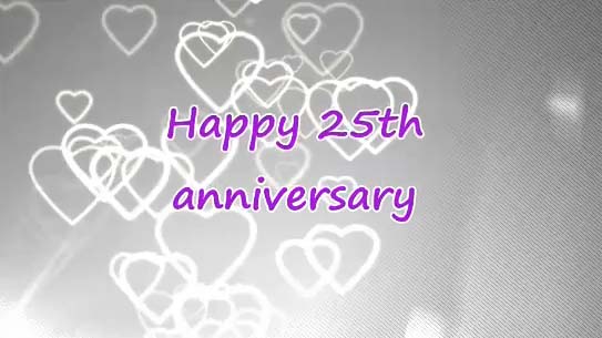 Happy 25th Wedding Anniversary Free Milestones ECards Greeting Cards 