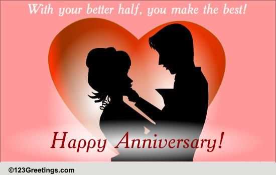 Anniversary Wish For The Duo Free To A Couple Ecards Greeting Cards