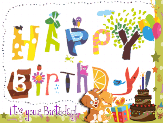 An Animated Bithday Ecard Free Funny Birthday Wishes ECards 123 