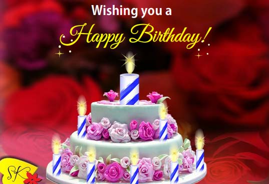 Beautiful Birthday Ecard With Flowers Free Happy Birthday ECards 123 