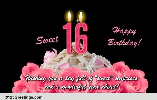 Sweet 16 Free Milestones ECards Greeting Cards 123 Greetings Sweet 16 Free Milestones ECards Greeting Cards 123 Greetings