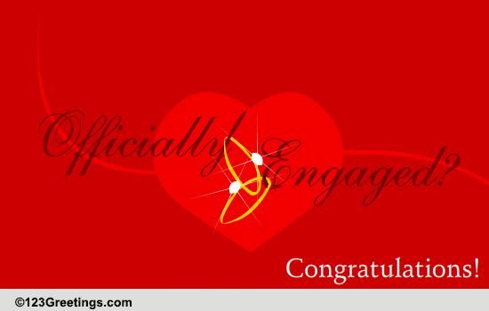 Congrats On Getting Engaged! Free Engagement eCards, Greeting Cards | 123 Greetings