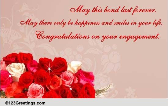 May This Bond Last Forever! Free Engagement eCards, Greeting Cards | 123 Greetings