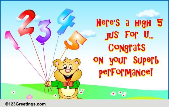 High Five! Free On Other Occasions eCards, Greeting Cards | 123 Greetings