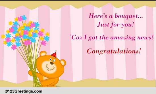 I Got The Amazing News! Free On Other Occasions eCards, Greeting Cards | 123 Greetings