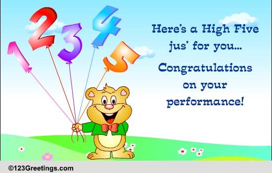High Five! Free Graduation Party eCards, Greeting Cards | 123 Greetings
