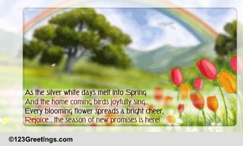 A Spring Poem... Free Poems & Quotes eCards, Greeting Cards | 123 Greetings