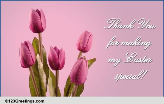 An Easter Thank You Card! Free Thank You eCards, Greeting Cards | 123 ...