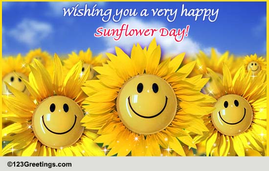Sunflower Day Fun. Free National Sunflower Day eCards, Greeting Cards ...