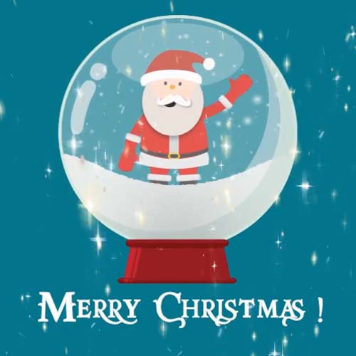 Snow Globe & Christmas. Free Merry Christmas Wishes eCards | 123 Greetings