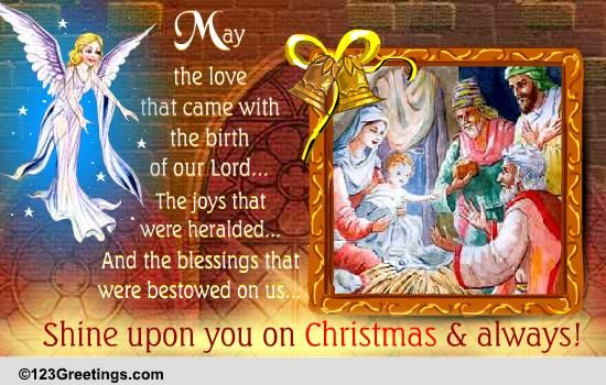 May Blessings Shine Upon You! Free Religious Blessings eCards | 123 Greetings