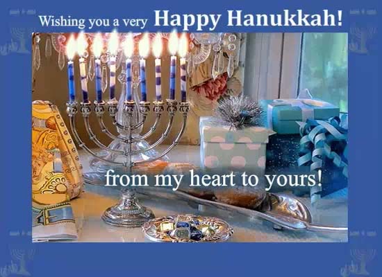 Hanukkah Wishes Across Miles... Free Happy Hanukkah eCards | 123 Greetings