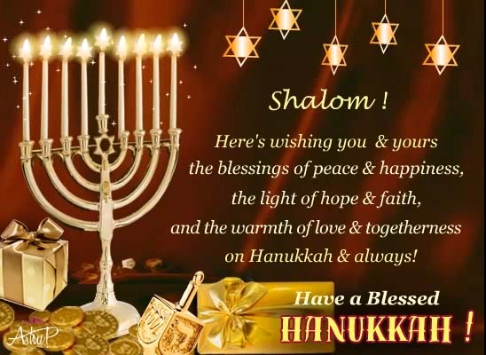 Blessed Hanukkah Greetings And Wishes! Free Religious Blessings eCards ...