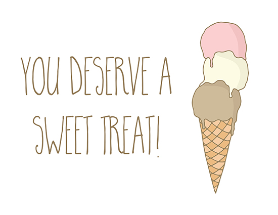 You Deserve A Sweet Treat! Free Ice Cream Day eCards, Greeting Cards ...