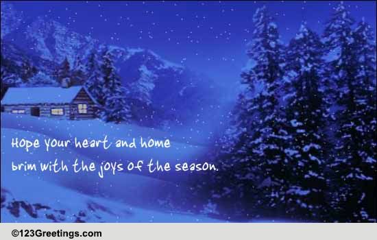A Warm Thank You Wish On Winter. Free Thank You eCards, Greeting Cards ...