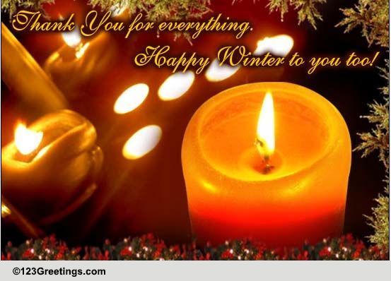 Thank You... Happy Winter. Free Thank You eCards, Greeting Cards | 123 ...