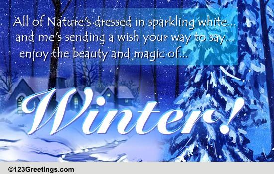 Magic Of Winter... Free Happy Winter eCards, Greeting Cards | 123 Greetings