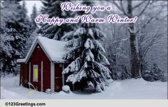 Winter Wishes At Your Doorstep... Free Happy Winter eCards | 123 Greetings