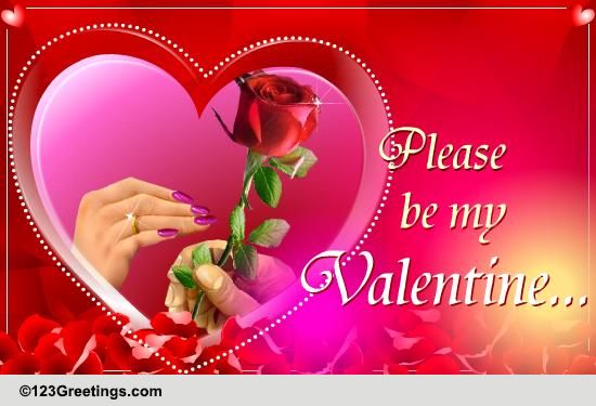 Please Be My Valentine Free Be My Valentine Ecards Greeting Cards