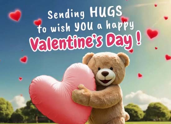 Valentine’s Day From Across... Free Happy Valentine's Day eCards | 123 Greetings