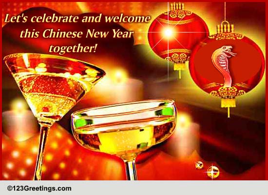 Let's Celebrate Chinese New Year! Free Invitations eCards | 123 Greetings