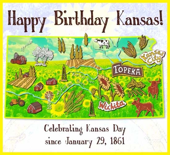 Happy Birthday Kansas! Free Kansas Day eCards, Greeting Cards | 123 ...