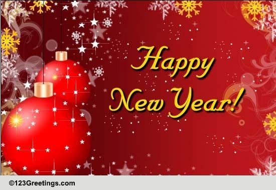 Welcome The New Year Free Happy New Year ECards Greeting Cards 