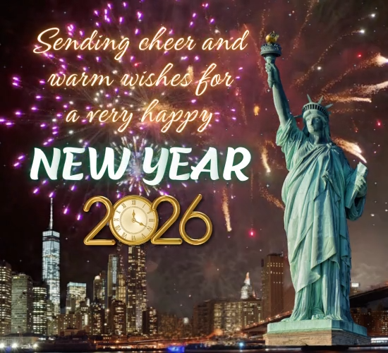 2025 Filled With Warmth & Cheer. Free Happy New Year eCards | 123 Greetings