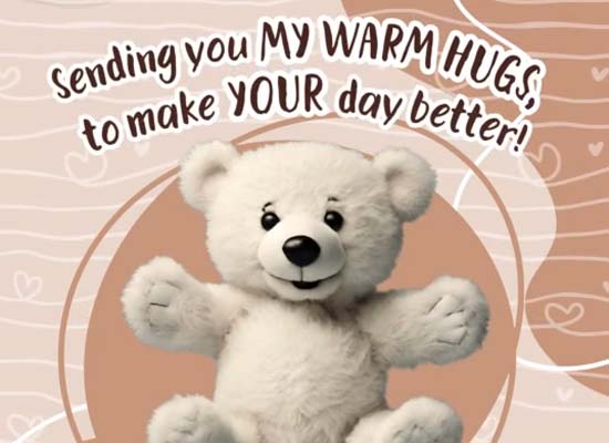 Warm Hug For Your Loved Ones. Free Love Hugs eCards, Greeting Cards | 123 Greetings
