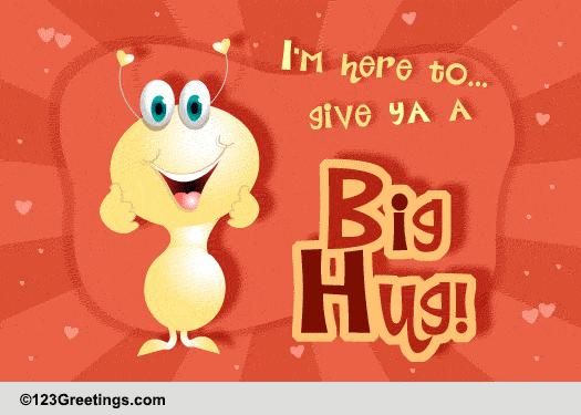 Bug Hug Free Warm Hugs Ecards Greeting Cards 123 Greetings