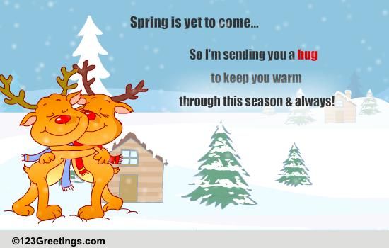 A Warm Hug For You Free Warm Hugs Ecards Greeting Cards 123 Greetings
