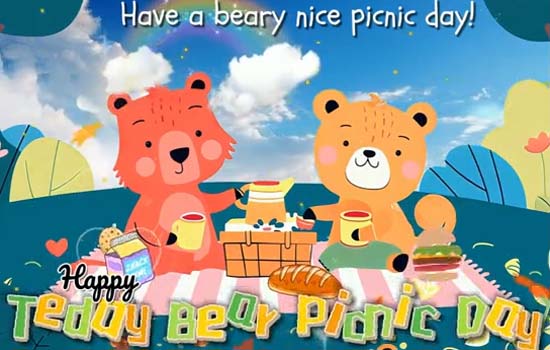 Have A Beary Nice Picnic Day! Free Teddy Bear Picnic Day eCards | 123 ...