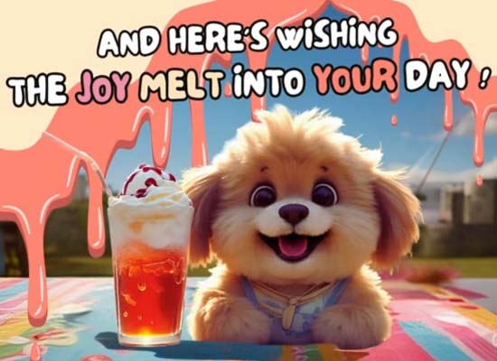 Joy Melt Into Your Day Free National Ice Cream Soda Day eCards | 123 ...