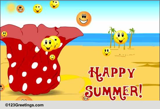 Sunny Smiles On Summer! Free Happy Summer eCards, Greeting Cards | 123 ...