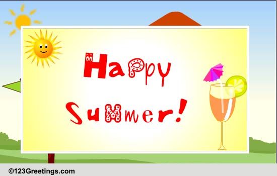 A Warm Summer Mail. Free Happy Summer eCards, Greeting Cards | 123 ...