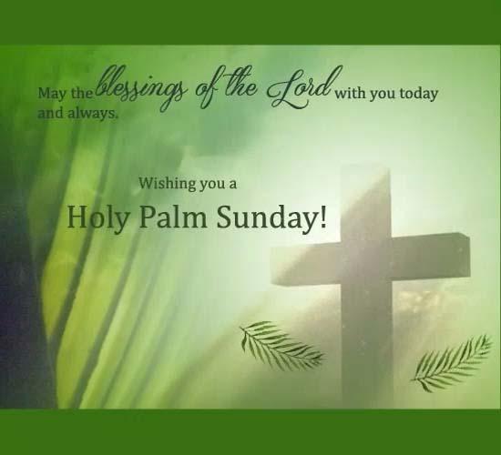 Blessings Of Lord On Palm Sunday! Free Palm Sunday eCards | 123 Greetings