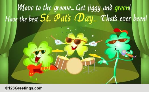 Go Jiggy And Green! Free Celebrations eCards, Greeting Cards | 123 ...