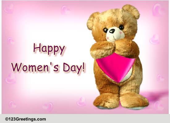 Special Teddy Hugs Free Happy Womens Day Ecards Greeting Cards 123