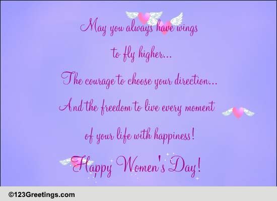 Womens Day Message Free Happy Womens Day Ecards Greeting Cards