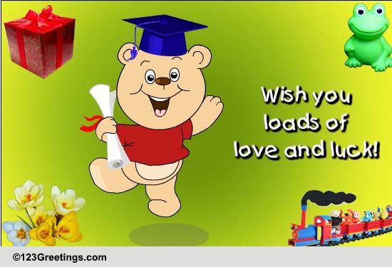 Congrats On Kindergarten Graduation Free Congratulations ECards 123 