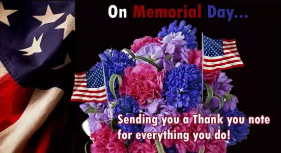 A Thank You Note On Memorial Day! Free Thank You eCards, Greeting Cards ...