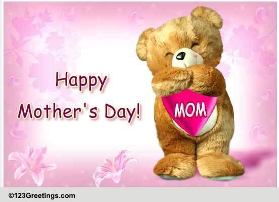 Mothers Day Teddy Hugs Free Happy Mothers Day Ecards Greeting Cards