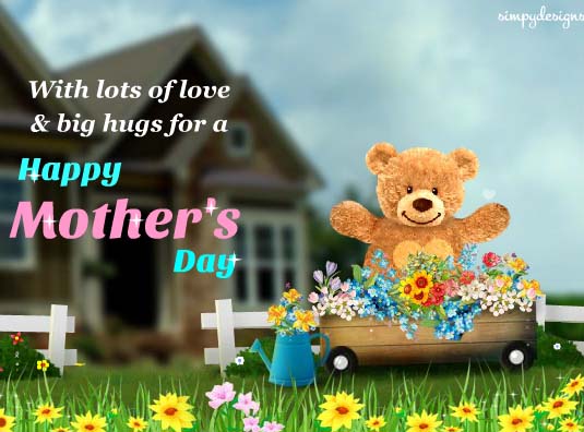 Love And Hugs On Mothers Day Free Happy Mothers Day Ecards 123 Greetings