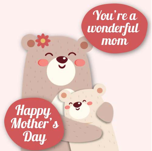 Happy Mothers Day Hug Free Hugs Ecards Greeting Cards 123 Greetings