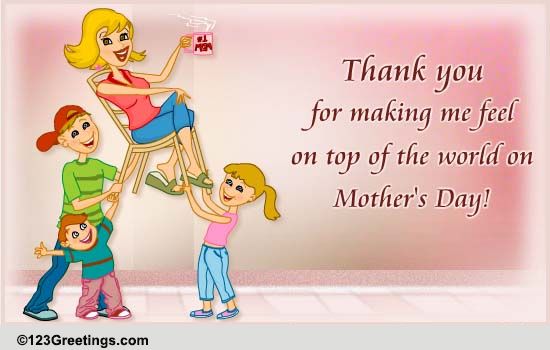 Thanks From Mom! Free Thank You eCards, Greeting Cards | 123 Greetings