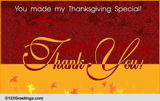A Thanksgiving Thank You Card! Free Thank You eCards, Greeting Cards ...