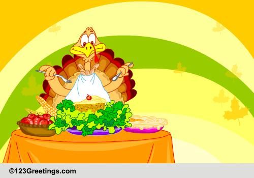 Plateful Of Thanksgiving Fun! Free Turkey Fun eCards, Greeting Cards ...