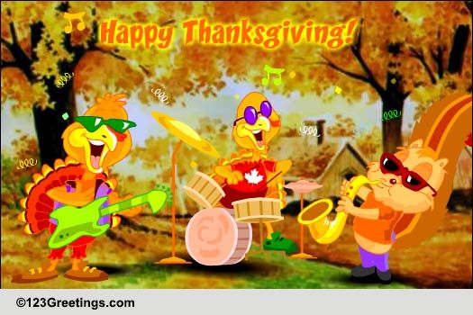 Thanksgiving Turkey Band! Free Happy Thanksgiving eCards, Greeting ...