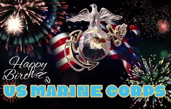 Happy Birthday Us Marine Corps Free Us Marine Corps Birthday Ecards