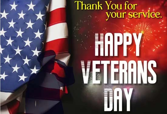 Thank You Veterans For Your Service. Free Veterans Day eCards | 123 ...